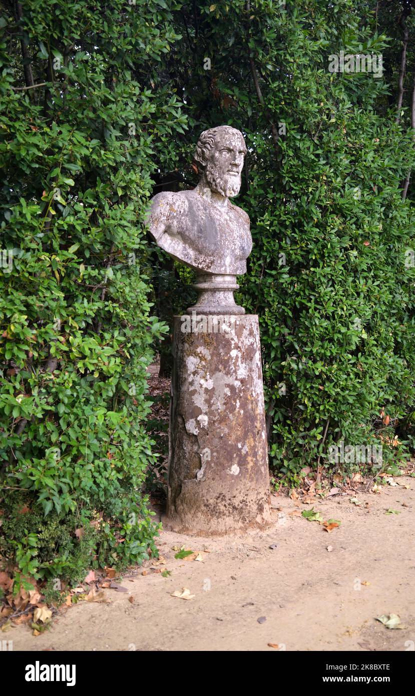 Statuary in the Boboli Gardens Florence Italy Stock Photo - Alamy