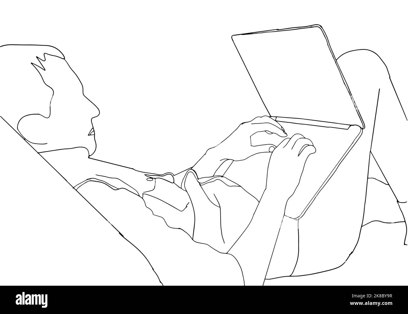 Continuous typing hi-res stock photography and images - Alamy