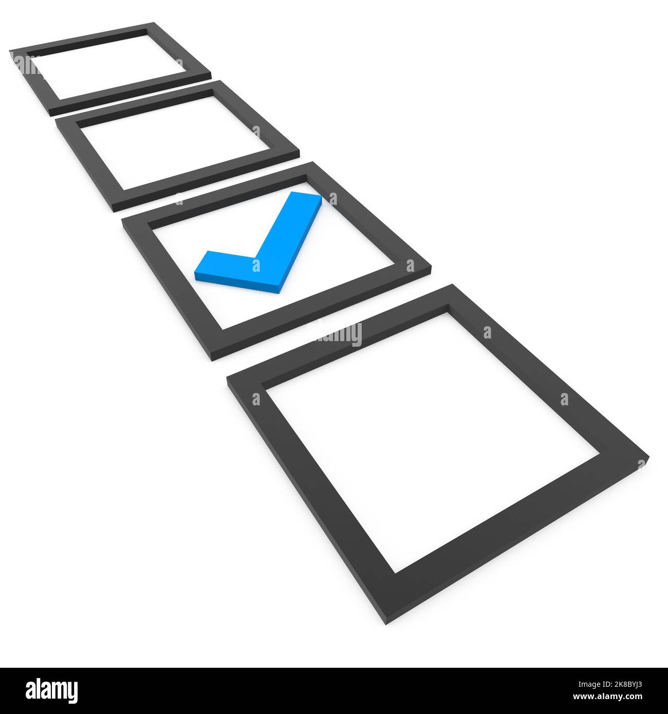 Check Mark Symbol and List , This is a 3d rendered computer generated ...