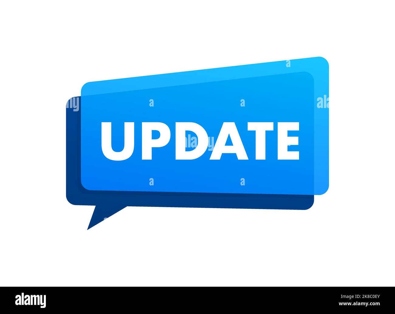 Update label, baner. Time to Update. Vector stock illustration Stock ...