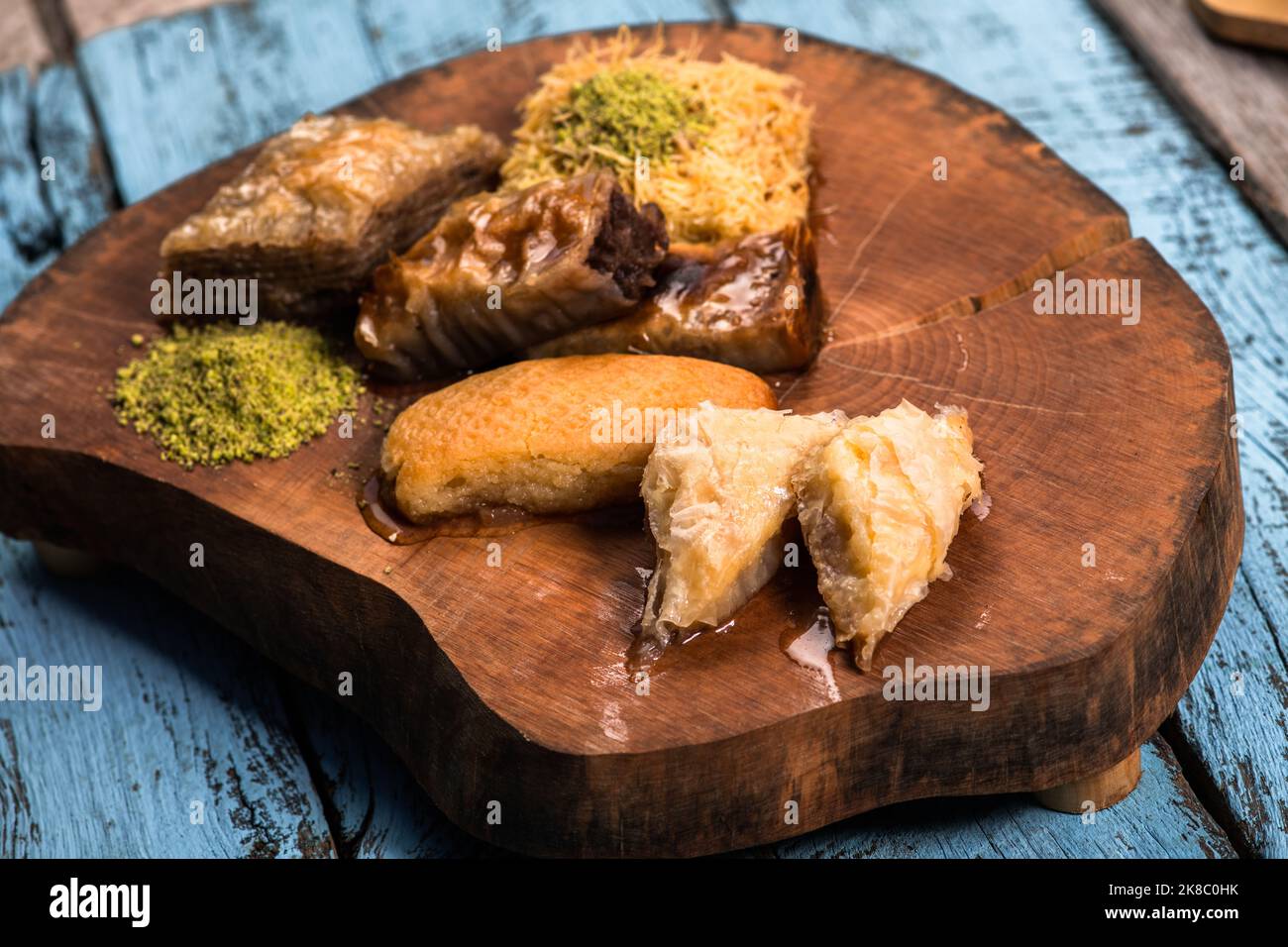 Ramadan Kareem, traditional Turkish middle eastern Iftar sweets Baklava ...