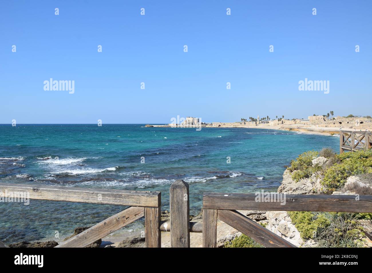 The Harbour - Remains of the fortified medieval city - Caesarea ...