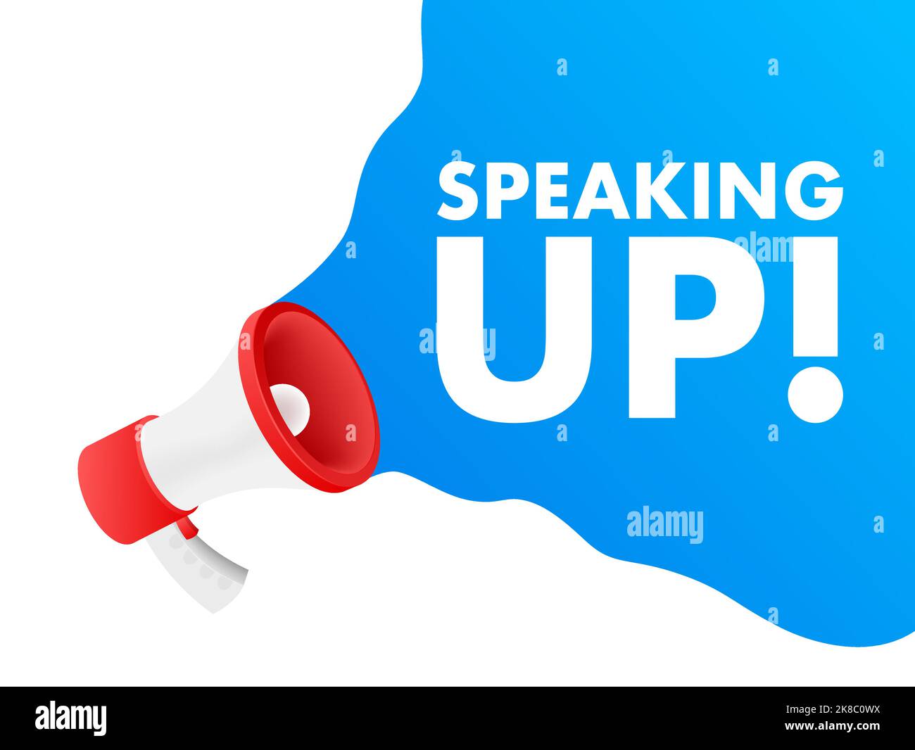 Hand Holding Megaphone with speak up. Megaphone banner. Web design ...
