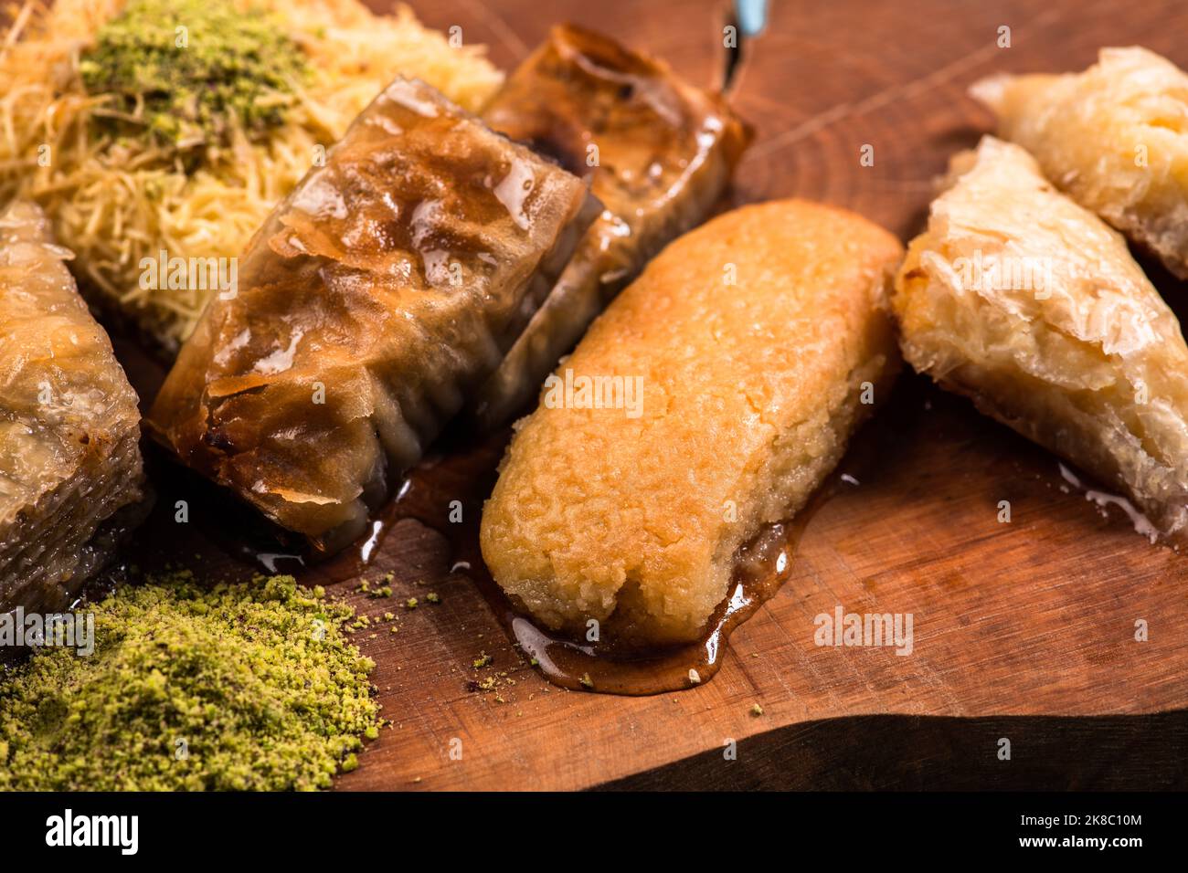 Ramadan Kareem, traditional Turkish middle eastern Iftar sweets Baklava ...