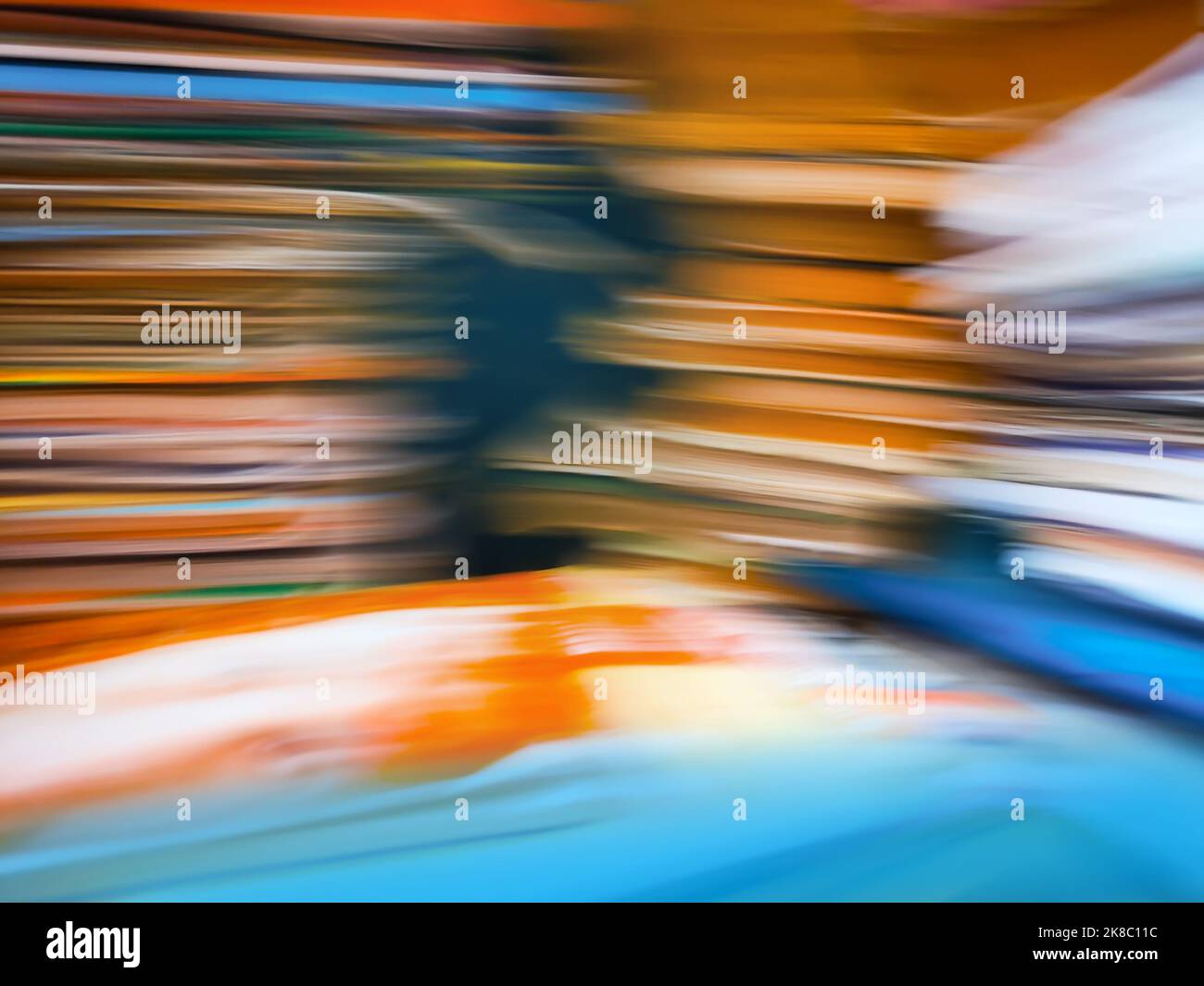 Abstract blurred empty library interior space. Blur library office ...