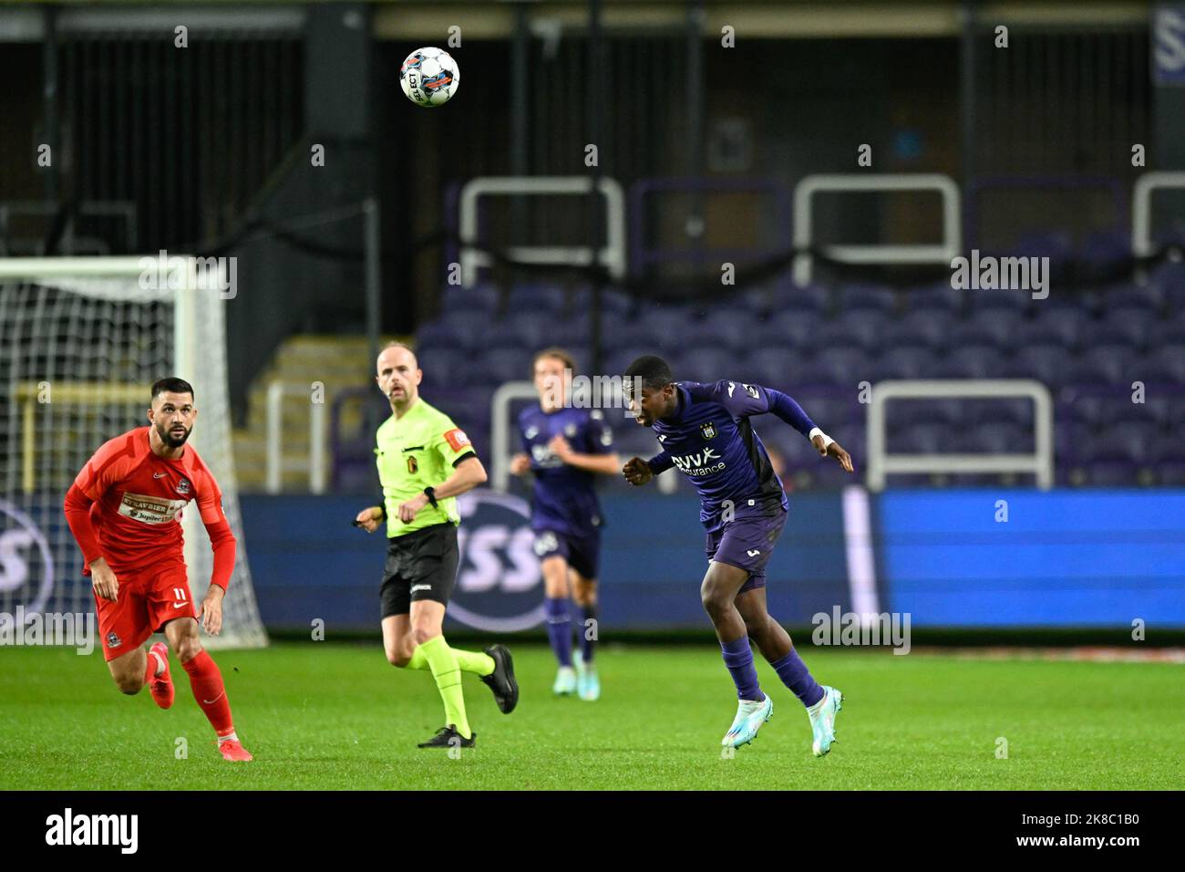 RSCA Futures' Noah Sadiki pictured in action during a soccer match ...