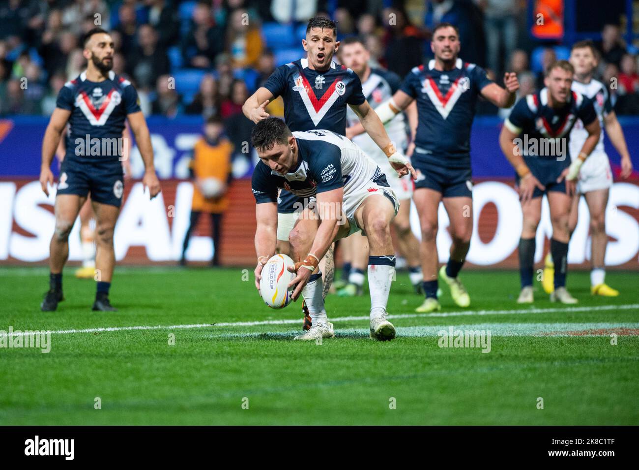 Bolton, England - 22nd October 2022 - Rugby League World Cup England vs ...