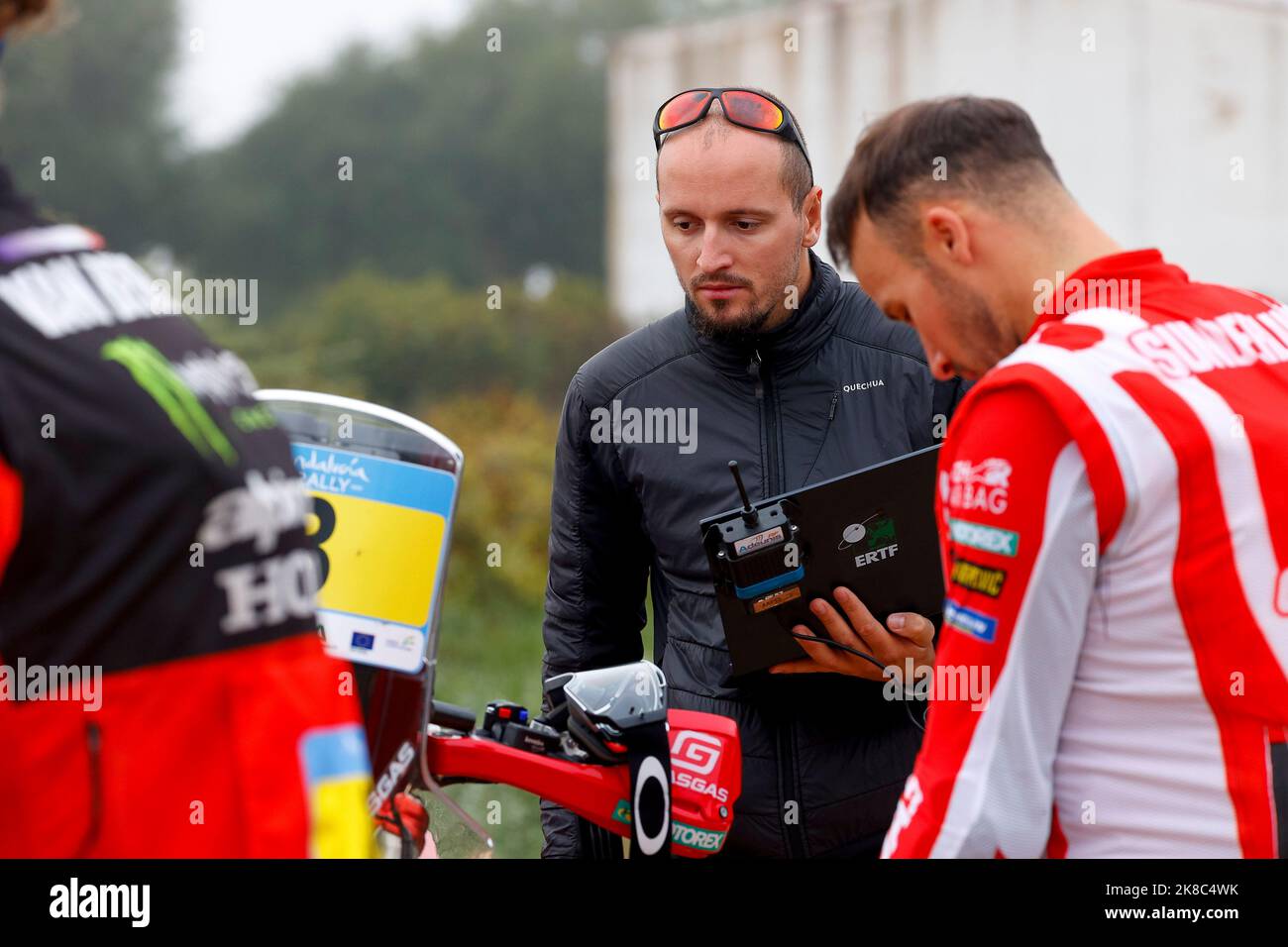 staff, during the Stage 3 of the Andalucia Rally 2022, 4th round of the ...
