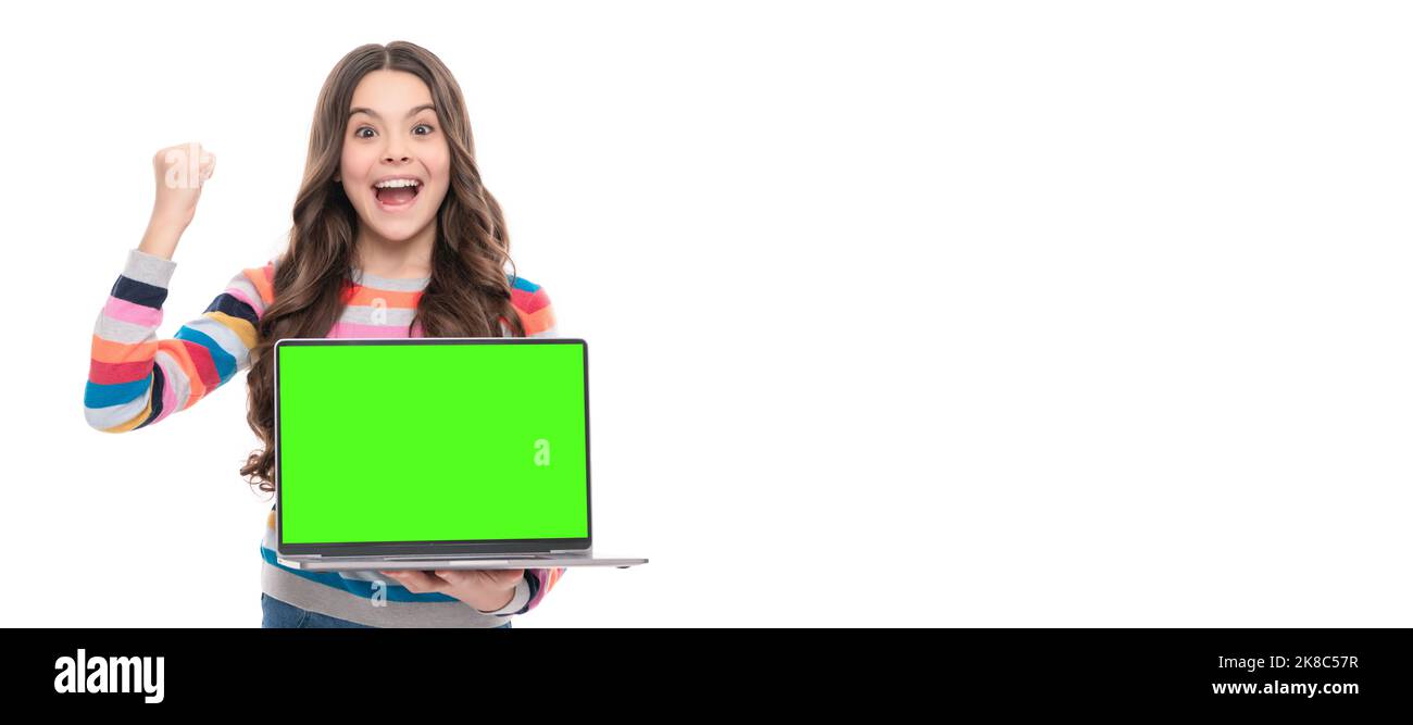 happy child study online education making presentation on computer copy ...