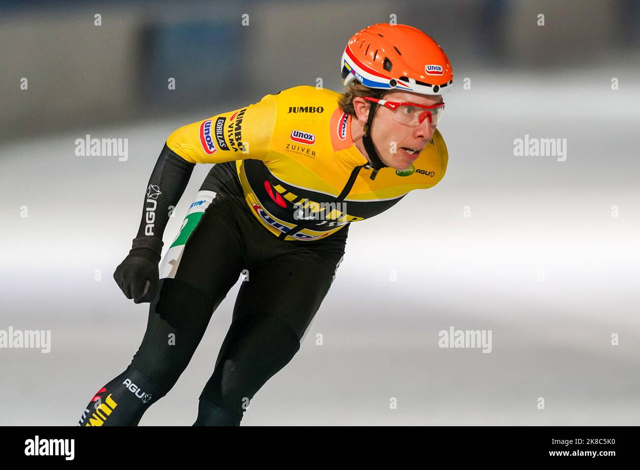 AMSTERDAM, NETHERLANDS - OCTOBER 22: Jorrit Bergsma of team Jumbo/Visma ...