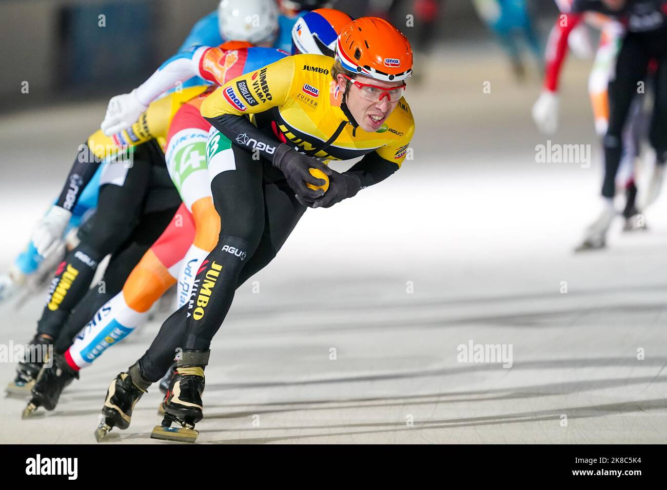 AMSTERDAM, NETHERLANDS - OCTOBER 22: Jorrit Bergsma of team Jumbo/Visma ...