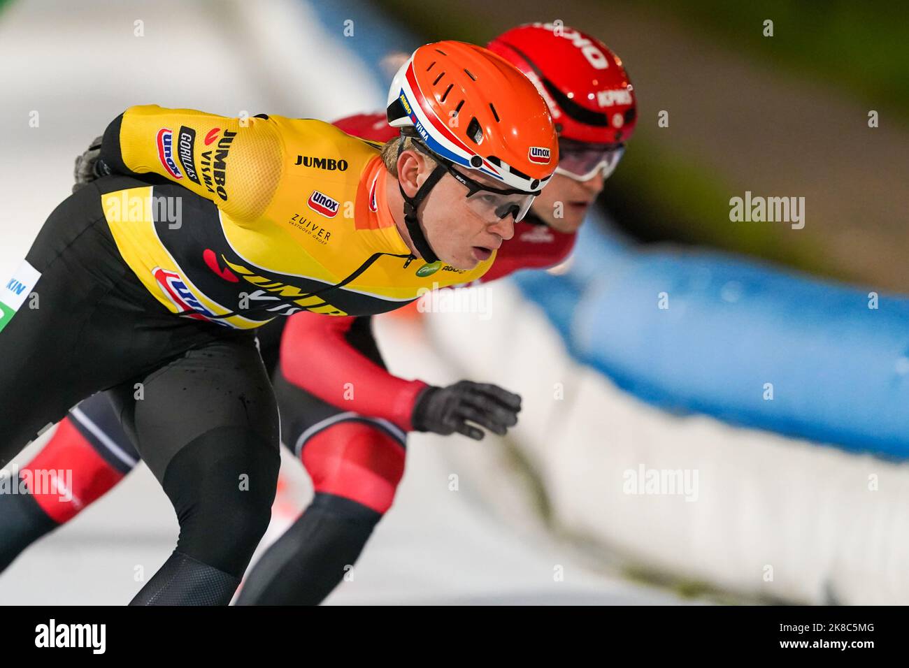 AMSTERDAM, NETHERLANDS - OCTOBER 22: Casper de Gier of team Jumbo/Visma ...