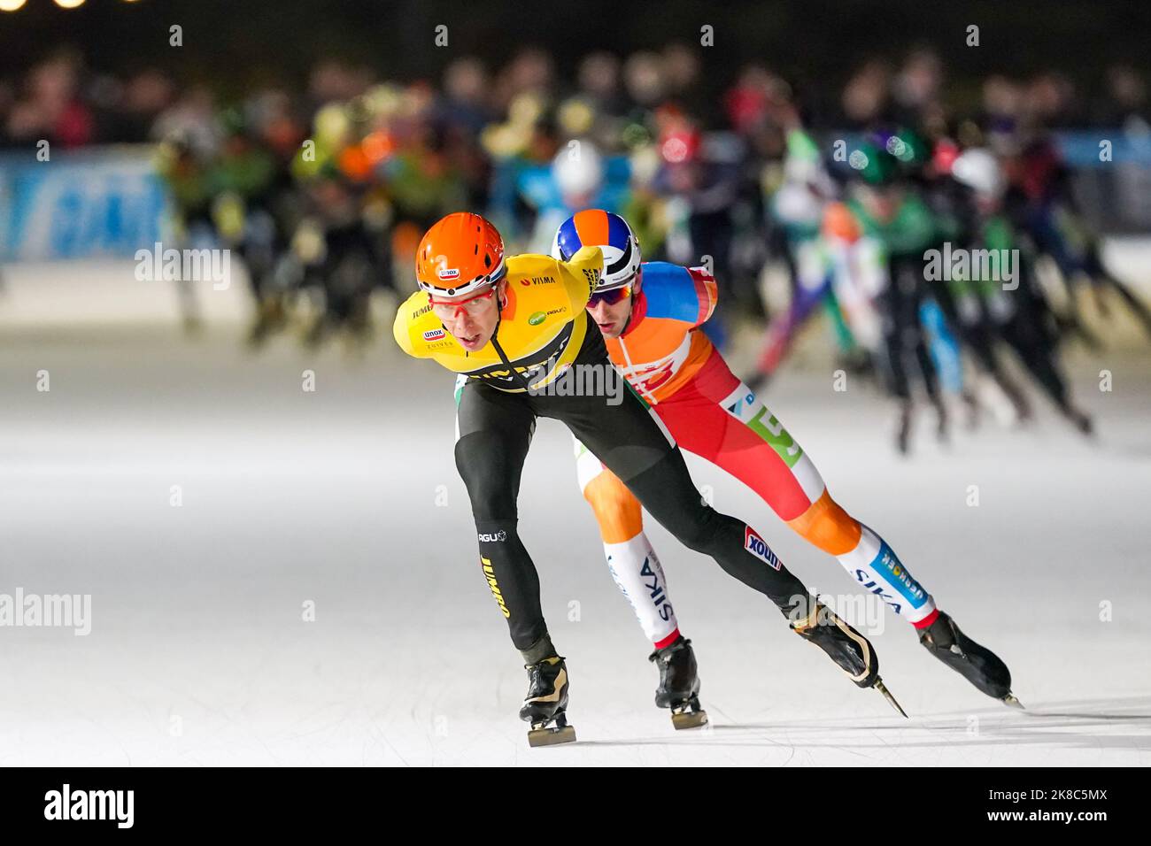 AMSTERDAM, NETHERLANDS - OCTOBER 22: Jorrit Bergsma of team Jumbo/Visma ...