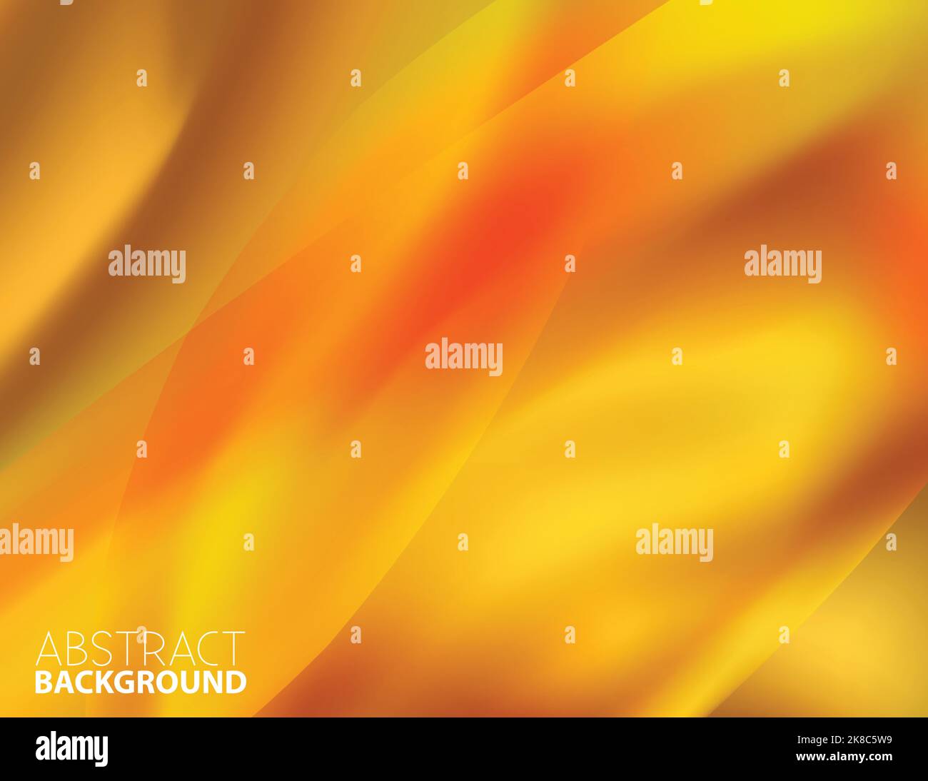 Abstract horizontal orange red smooth background. Golden brown blurred vector graphic pattern ...