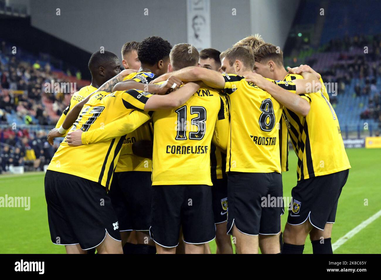 ARNHEM - Vitesse celebrates Gabriel Vidovic of Vitesse's 1-0 during the ...