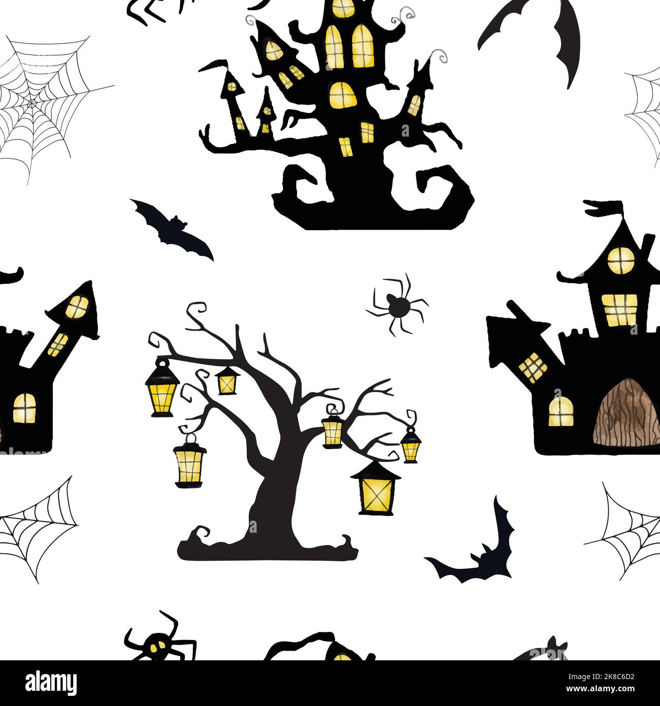 Halloween vector drawings Stock Vector Image & Art - Alamy