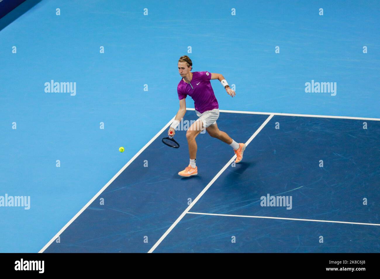 American Sebastian Korda pictured in action during the men's single ...
