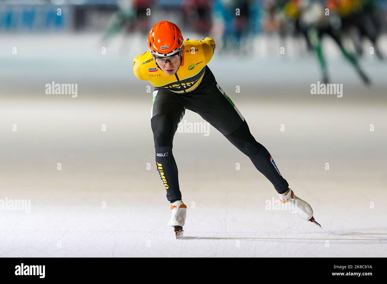AMSTERDAM, NETHERLANDS - OCTOBER 22: Casper de Gier of team Jumbo/Visma ...