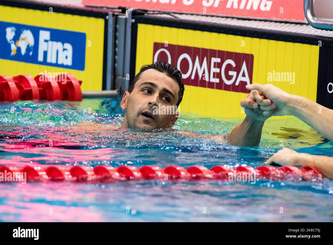 Berlin, Germany. 22nd Oct, 2022. Swimming: World Cup, Decisions, 50m ...