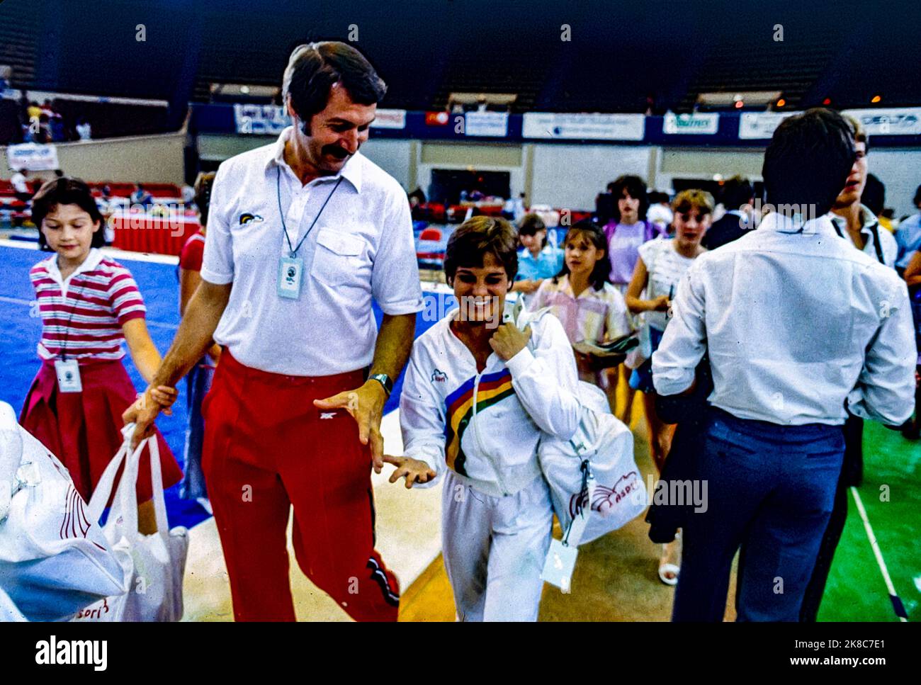 Mary lou retton and bela karolyi hi-res stock photography and images ...