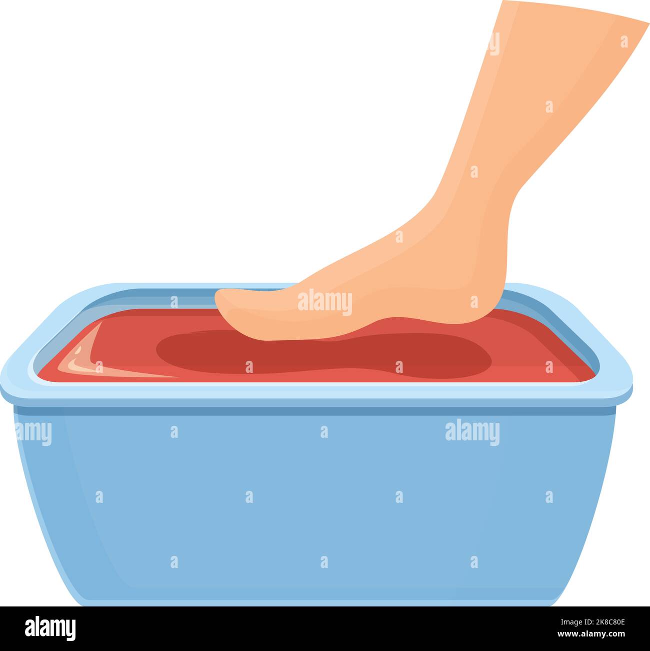 Foot wax therapy icon cartoon vector. Aroma footcare. Fire home Stock ...