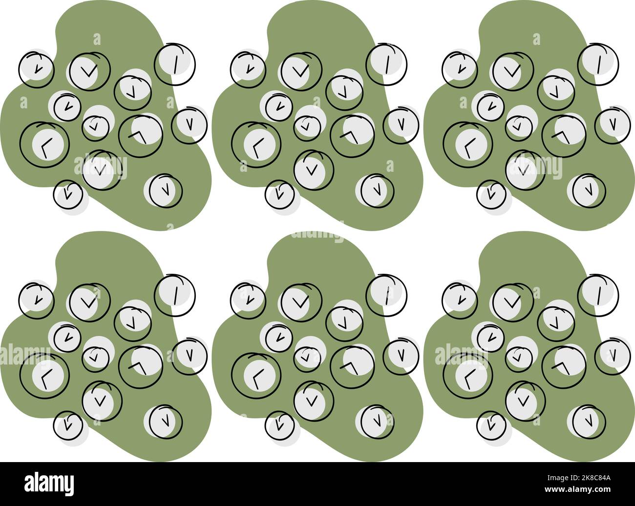 Clock Dials Stock Vector Images Alamy