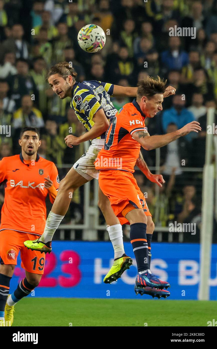 ISTANBUL, TURKEY - OCTOBER 22: Michy Batshuayi of Fenerbahce, Lucas ...