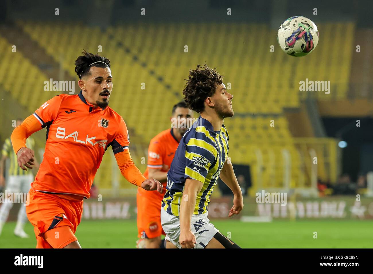 ISTANBUL, TURKEY - OCTOBER 22: Serdar Gürler of Basaksehir FK, Ferdi ...
