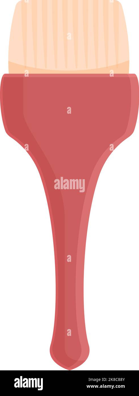 Wax therapy brush care icon cartoon vector. Aroma candle. Lamp fire ...