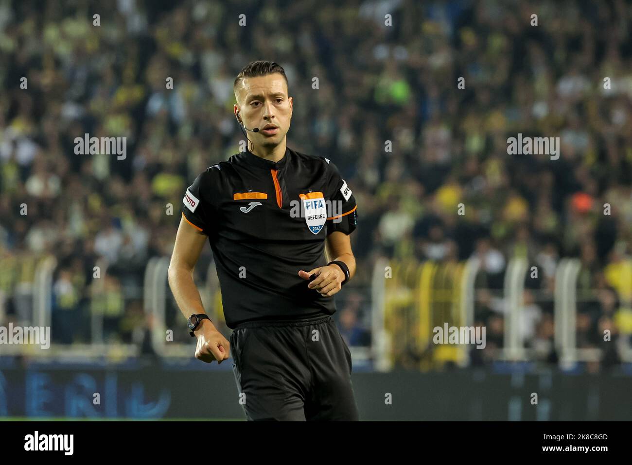 ISTANBUL, TURKEY - OCTOBER 22: referee Zorbay Kucuk during the Turkish ...