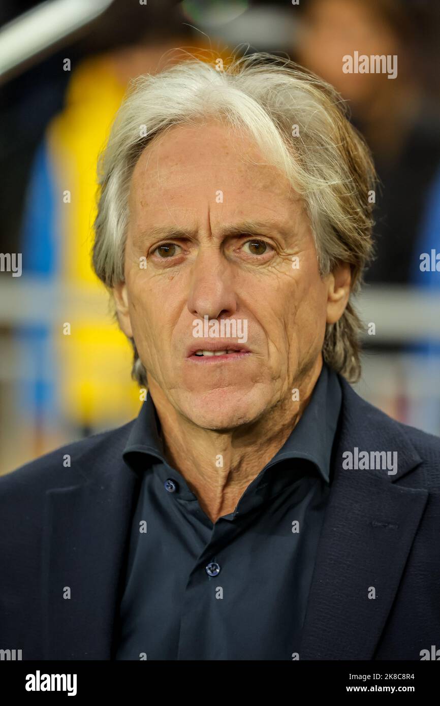 ISTANBUL, TURKEY - OCTOBER 22: head-coach Jorge Jesus of Fenerbahce ...