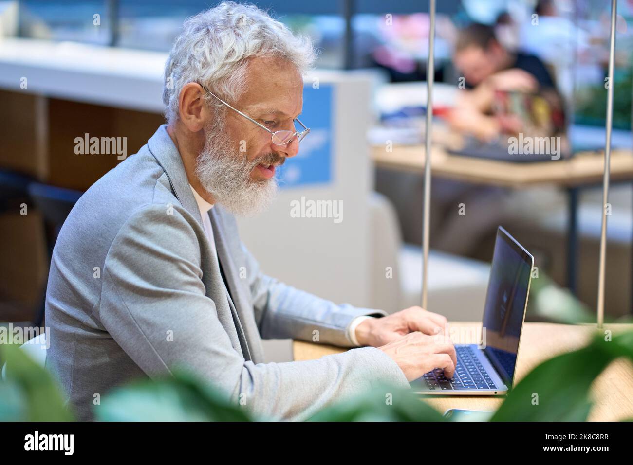 Mature professional male laptop typing hi-res stock photography and ...