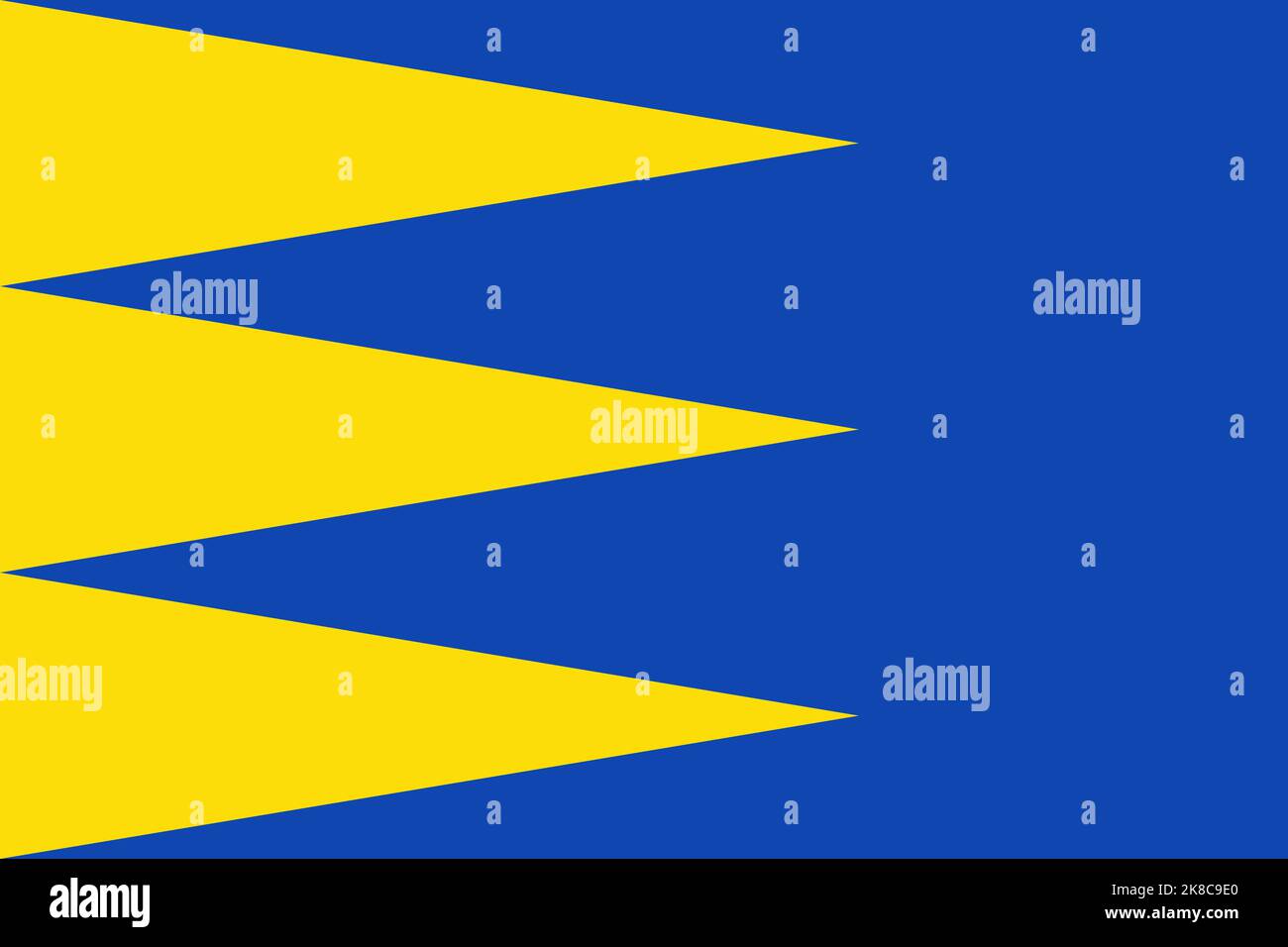Top view of flag Ravels, Belgium. Belgian travel and patriot concept ...