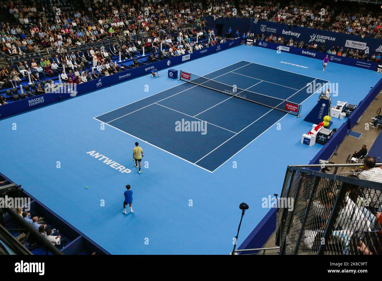 Illustration picture shows the court during the European Open Tennis ...