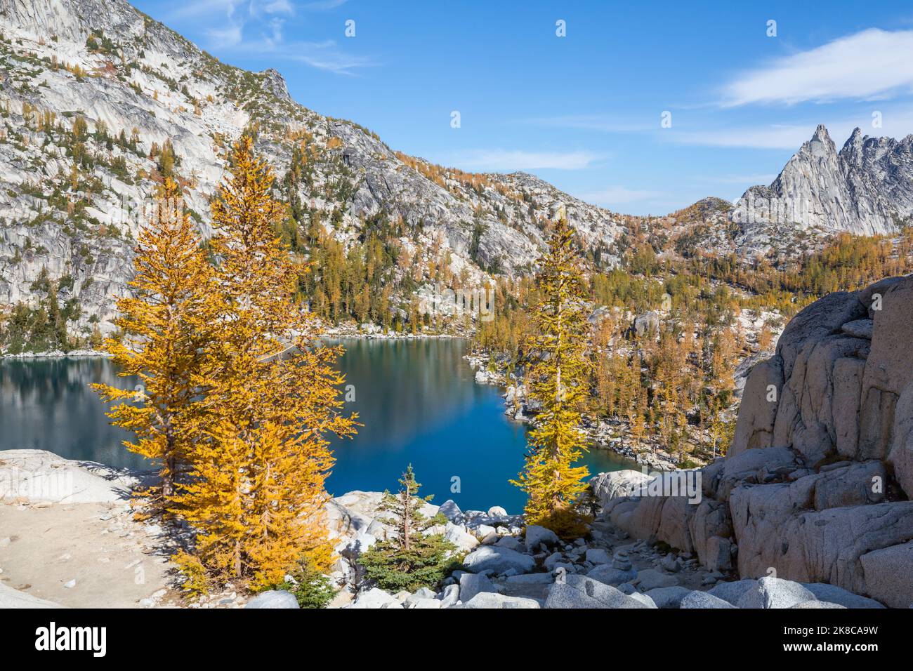 Beautiful Alpine lakes wilderness area in Washington, USA Stock Photo ...