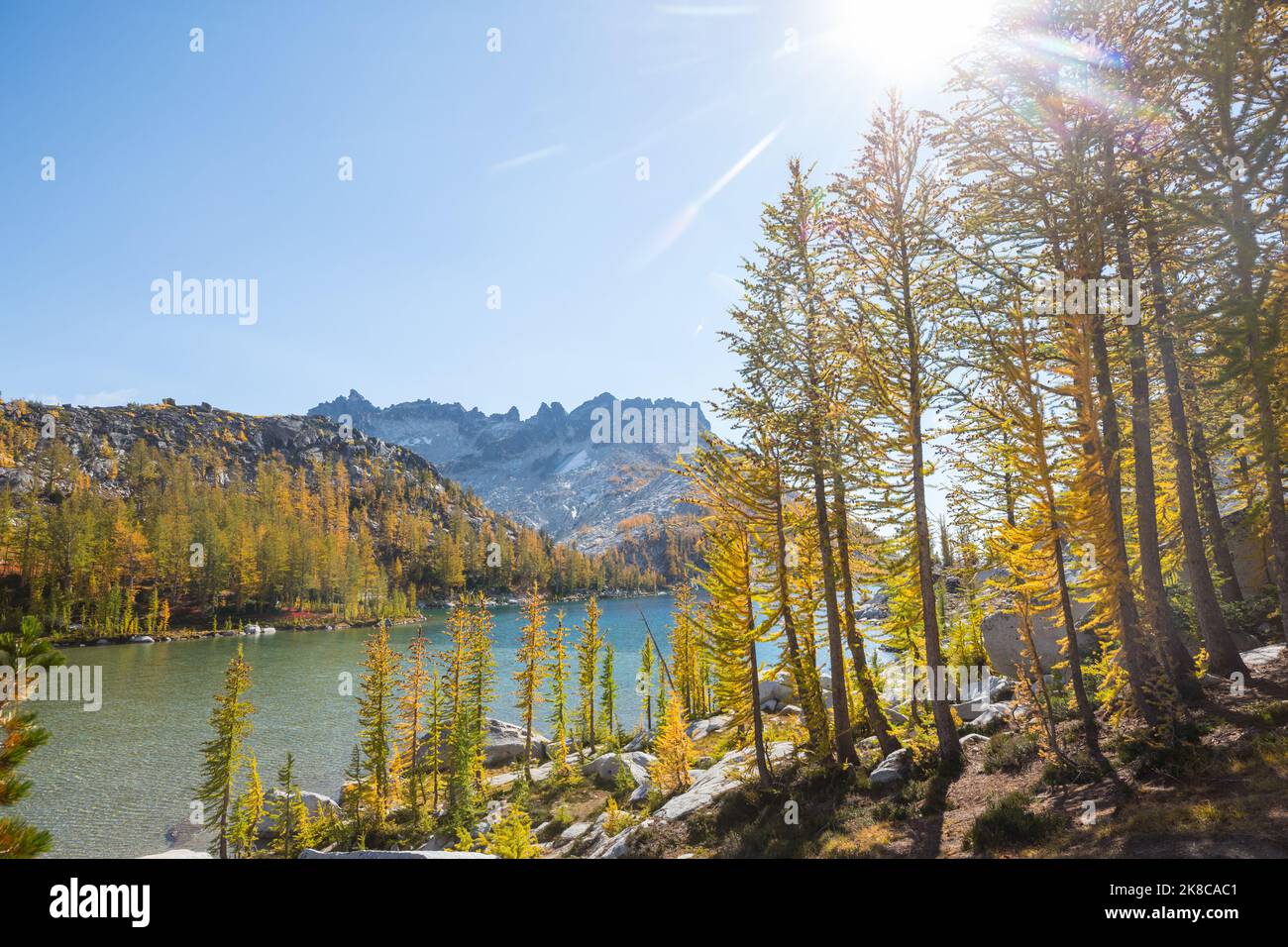 Beautiful Alpine lakes wilderness area in Washington, USA Stock Photo ...