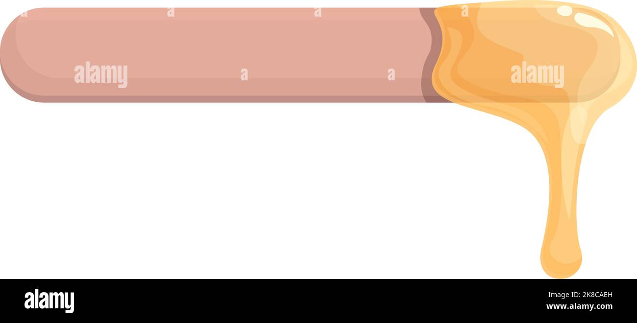 Wax therapy stick icon cartoon vector. Aroma candle. Home decoration ...