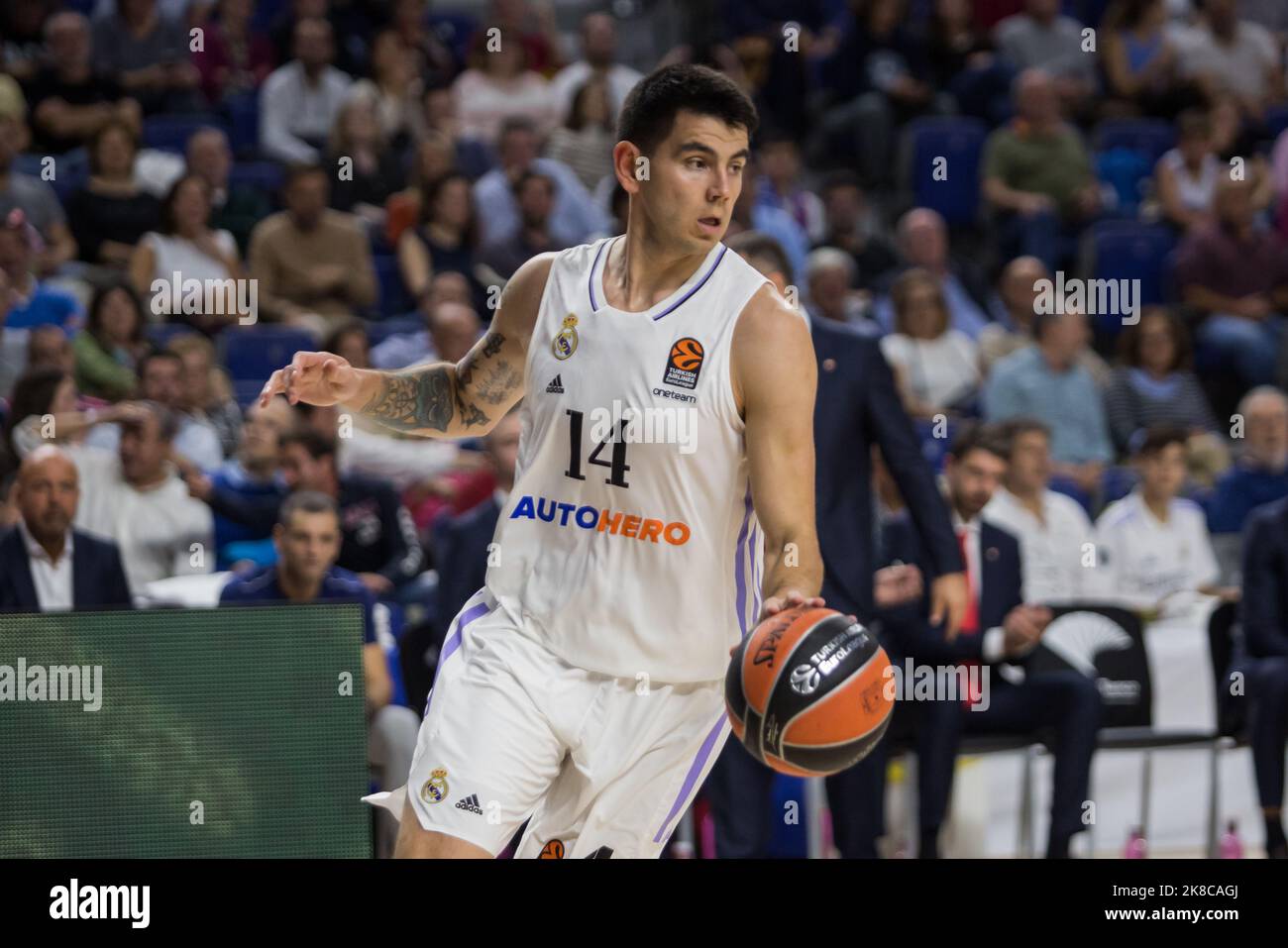 Madrid, Madrid, Spain. 21st Oct, 2022. Gabriel Deck.during Real Madrid ...