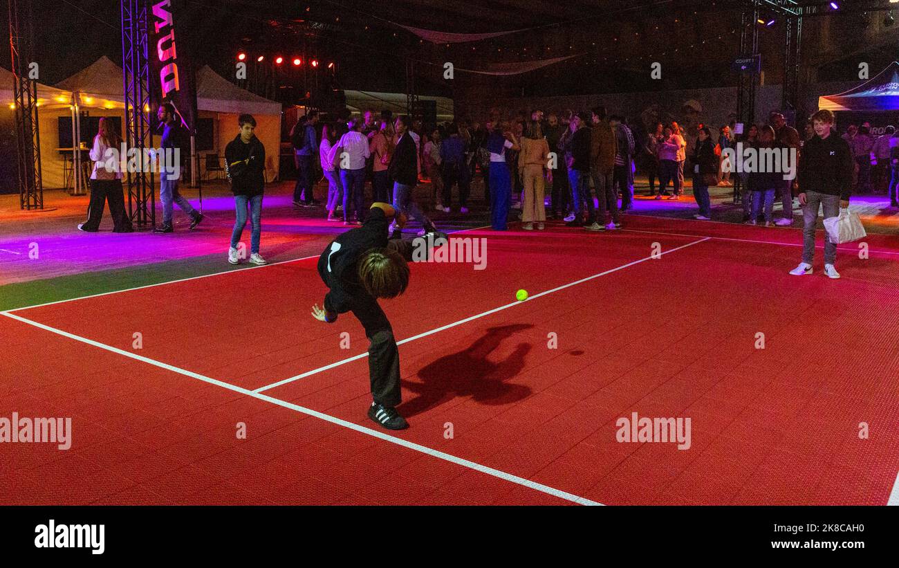 Illustration picture shows the fanzone at the European Open Tennis ATP ...