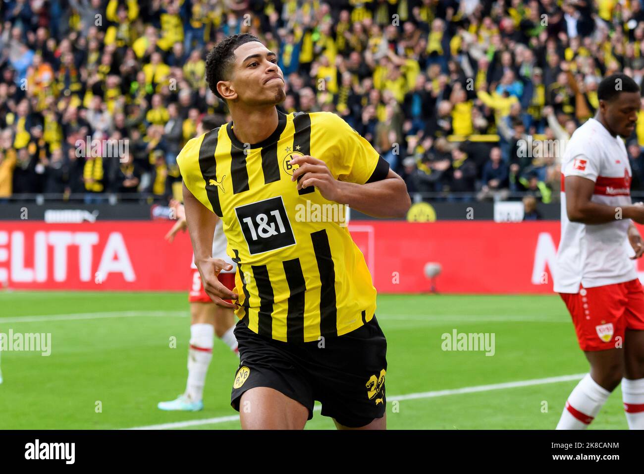goalschuetze Jude BELLINGHAM (DO) rejoices over his goal to 1:0 for ...