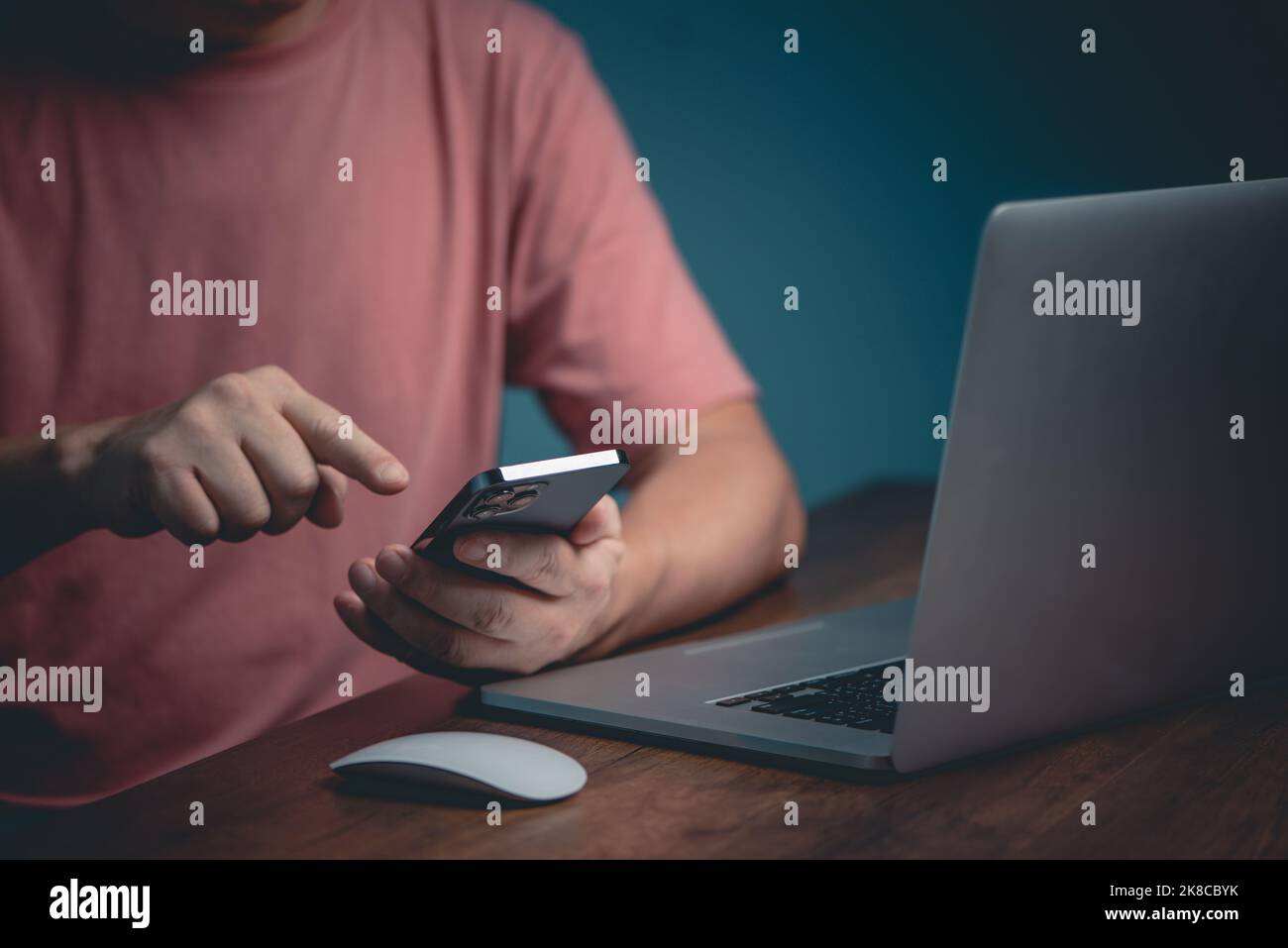 Man hand dial a telephone keypad number, communication contact us ...