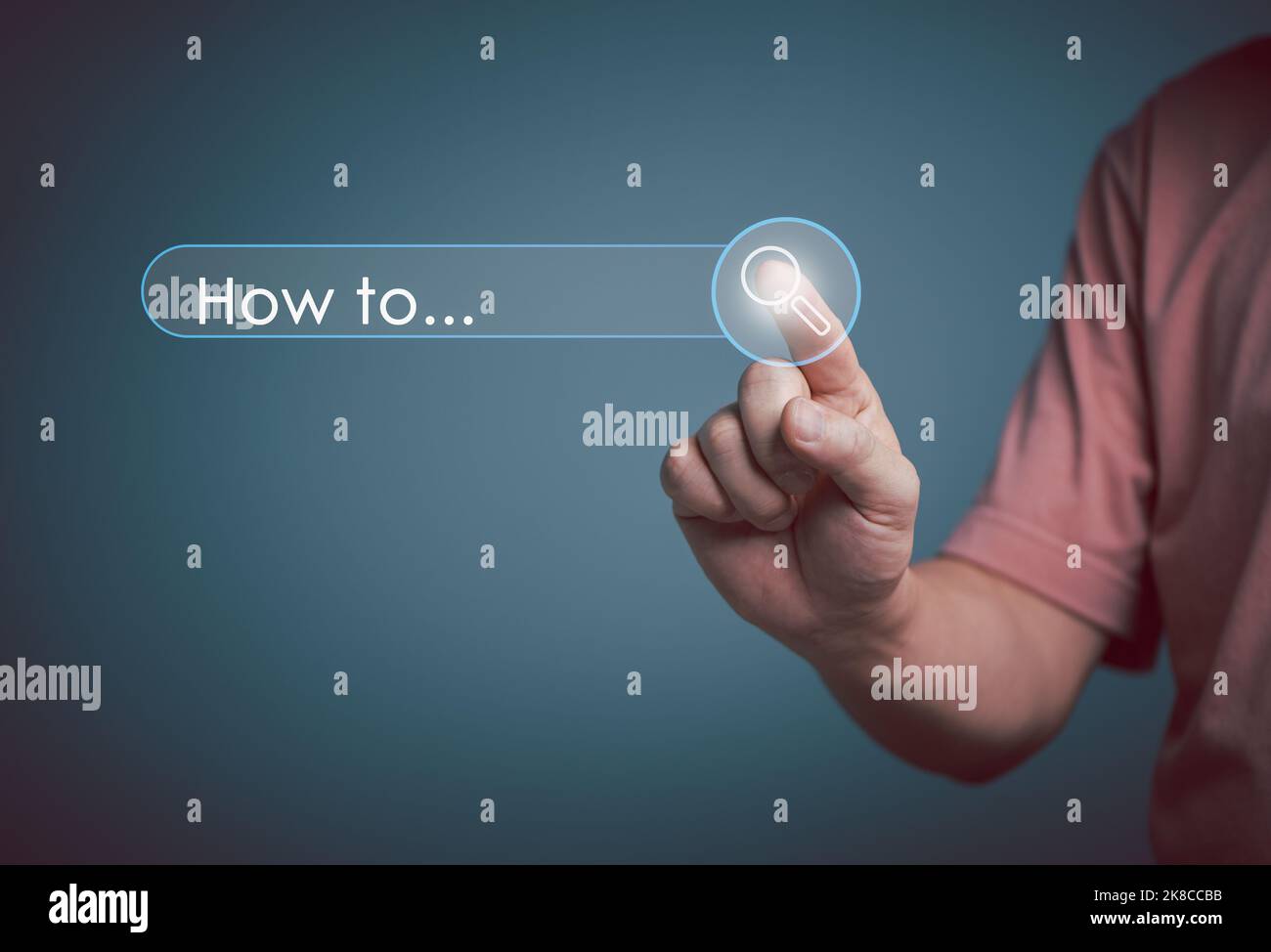 How To... searching word written in search bar or search box on virtual ...