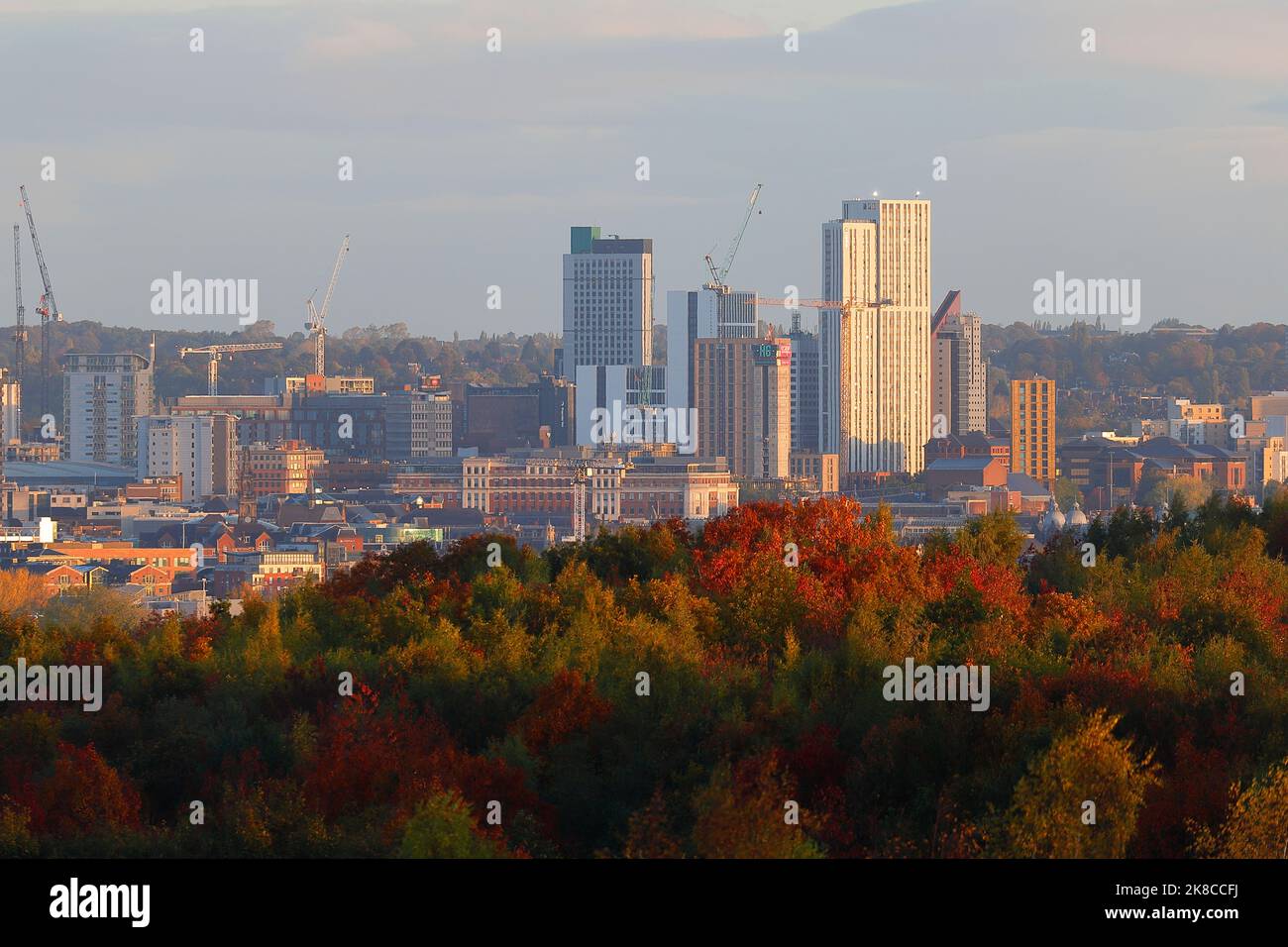 A view of the Arena Quarter cluster of buildings in Leeds City Centre ...