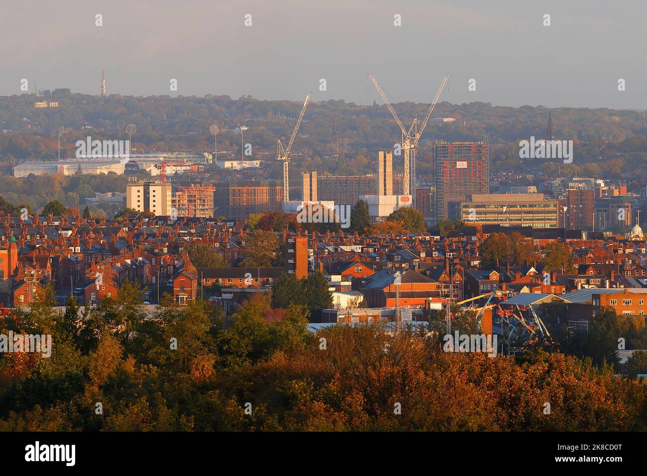 A view of Leeds and Springwell Gardens, Latitude Purple & Monk Bridge ...