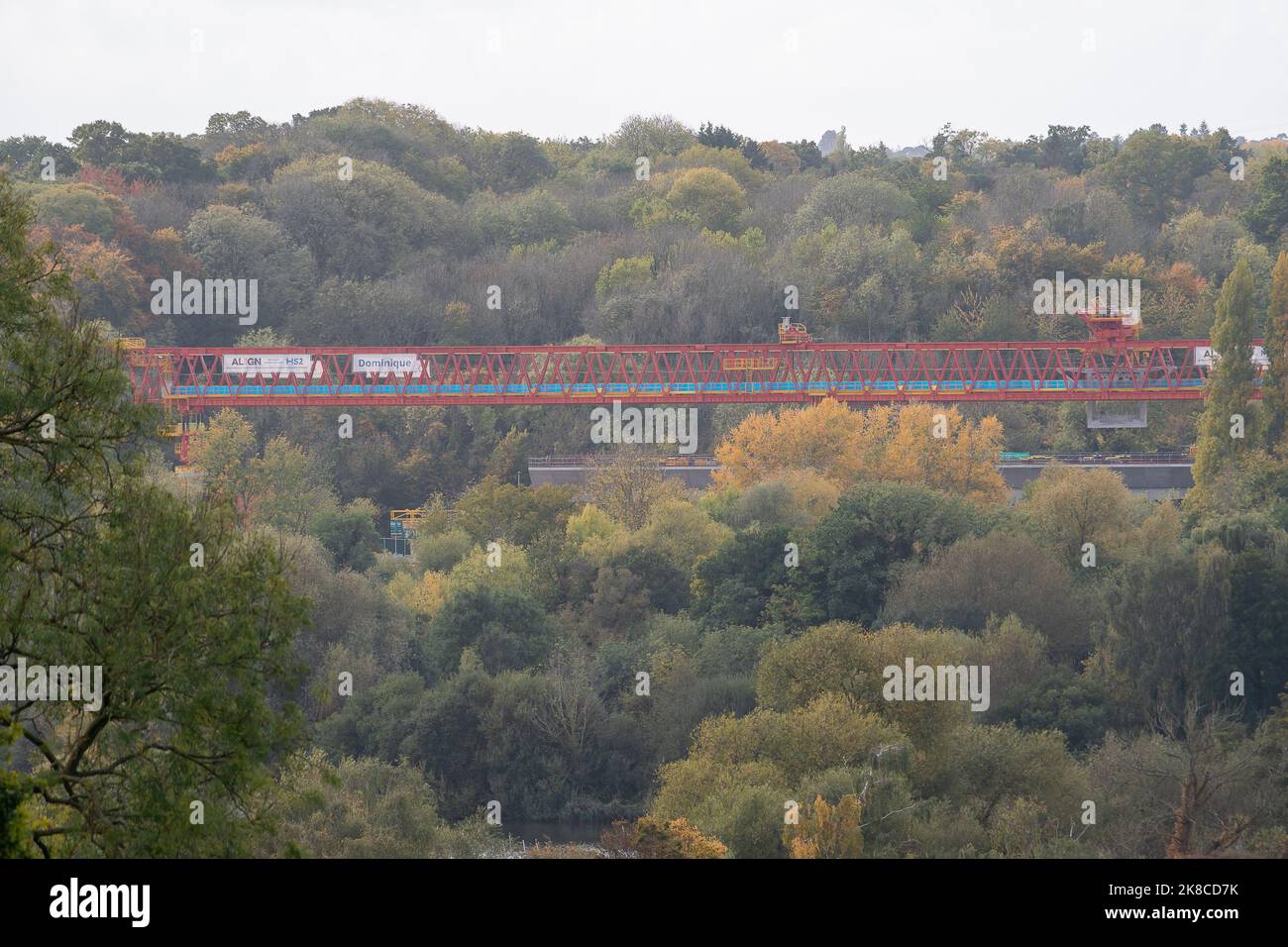 Denham, UK. 22nd October, 2022. The HS2 High Speed Rail Colne Valley ...