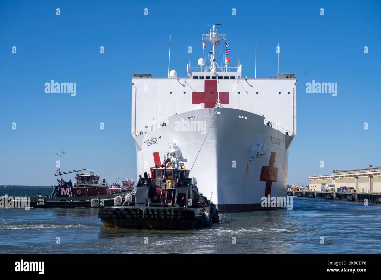 NORFOLK, VA (Oct. 19, 2022) –The hospital Ship USMS Comfort (T-AH 20 ...