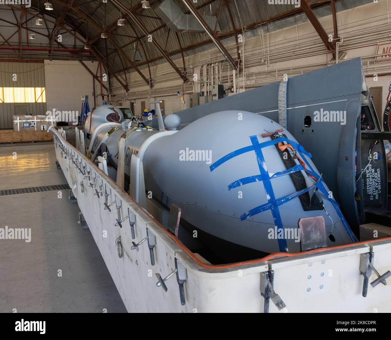 An MQ-9A Reaper with Marine Unmanned Aerial Vehicle Squadron 1 (VMU-1 ...