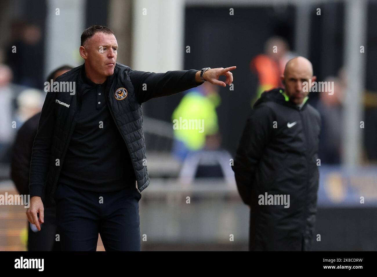 Newport, UK. 22nd Oct, 2022. Graham Coughlan, the new manager of ...