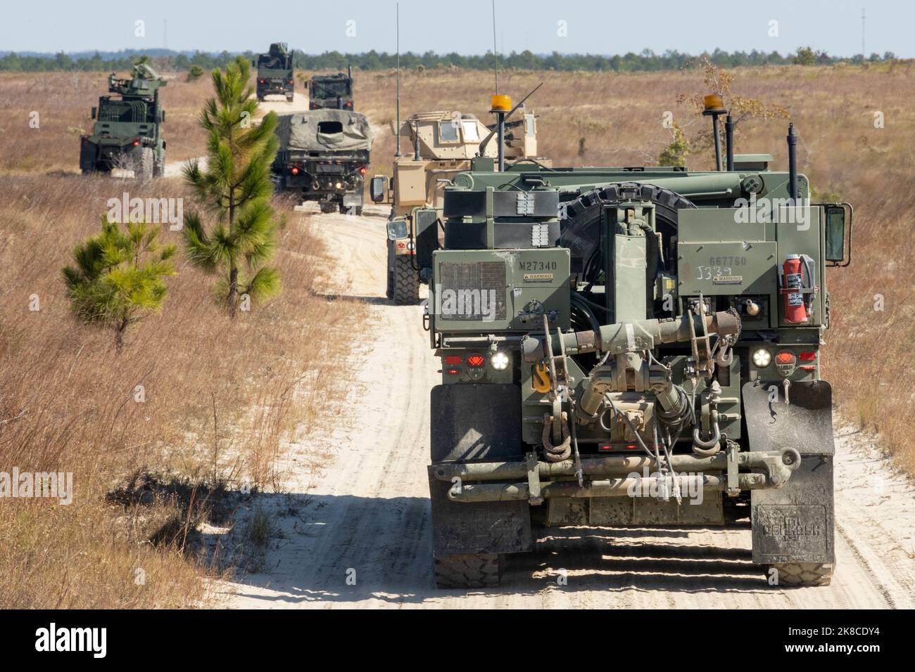 U.S. Marines with 2nd Transportation Battalion, Combat Logistics ...