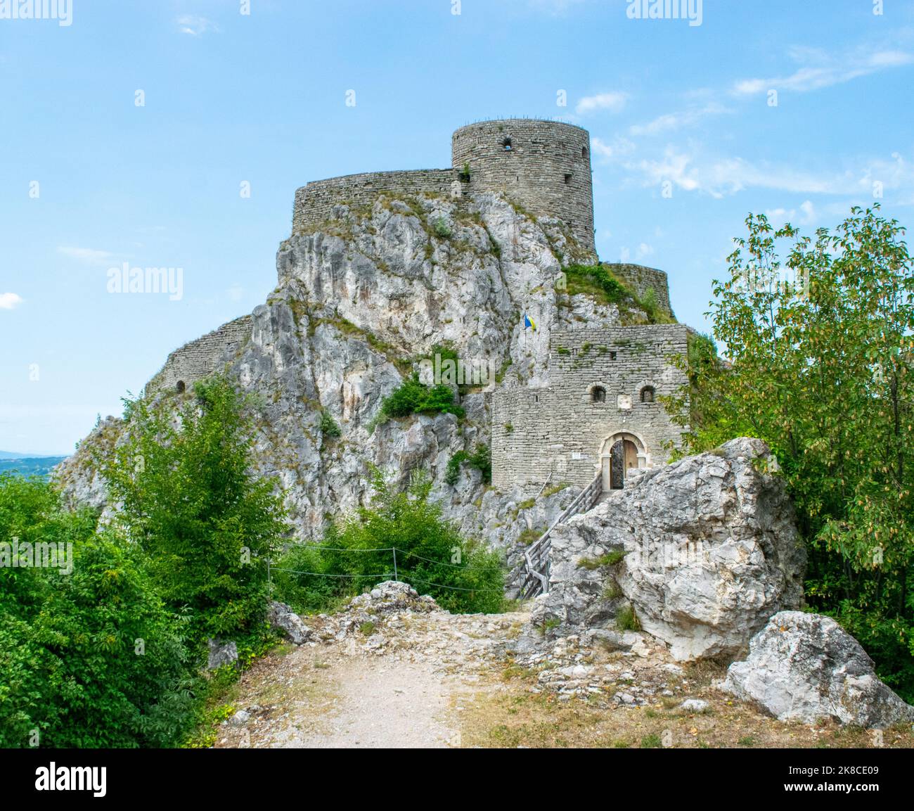 Old but so beautiful medieval castle Stock Photo - Alamy